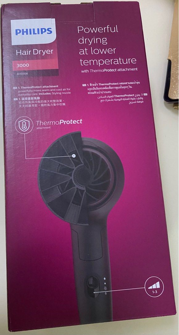 Philips 3000 Series Hair Dryer BHD308, Women's Fashion, Watches & Accessories, Hair Accessories ...