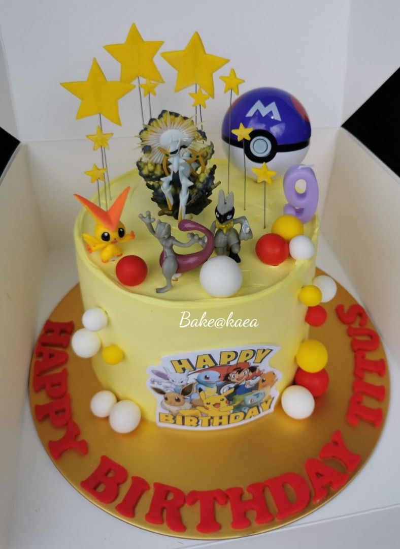 Pokemon Arceus Cake, Food & Drinks, Homemade Bakes on Carousell