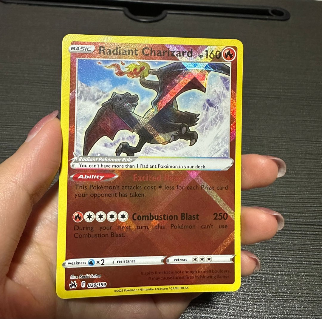 Pokemon Radiant Charizard, Hobbies & Toys, Toys & Games on Carousell