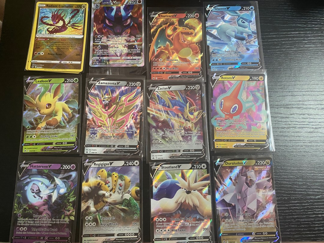 Pokemon Sword and Shield Crown Zenith V TCG Cards Radiant Eternatus ...