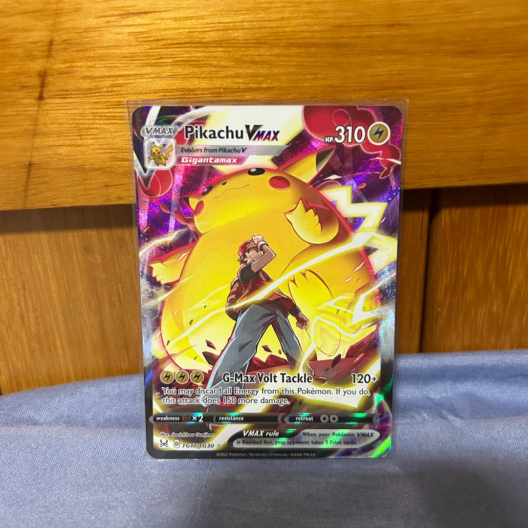 Pokemon TCG Lost Origin Pikachu VMax TG, Hobbies & Toys, Toys & Games ...