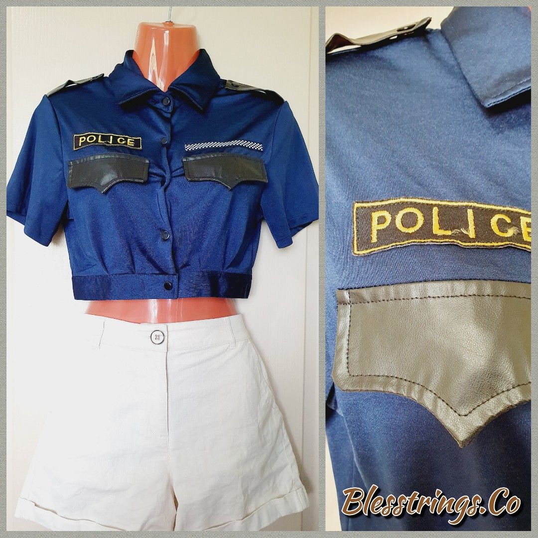 Police Costume Top, Women's Fashion, Tops, Blouses on Carousell
