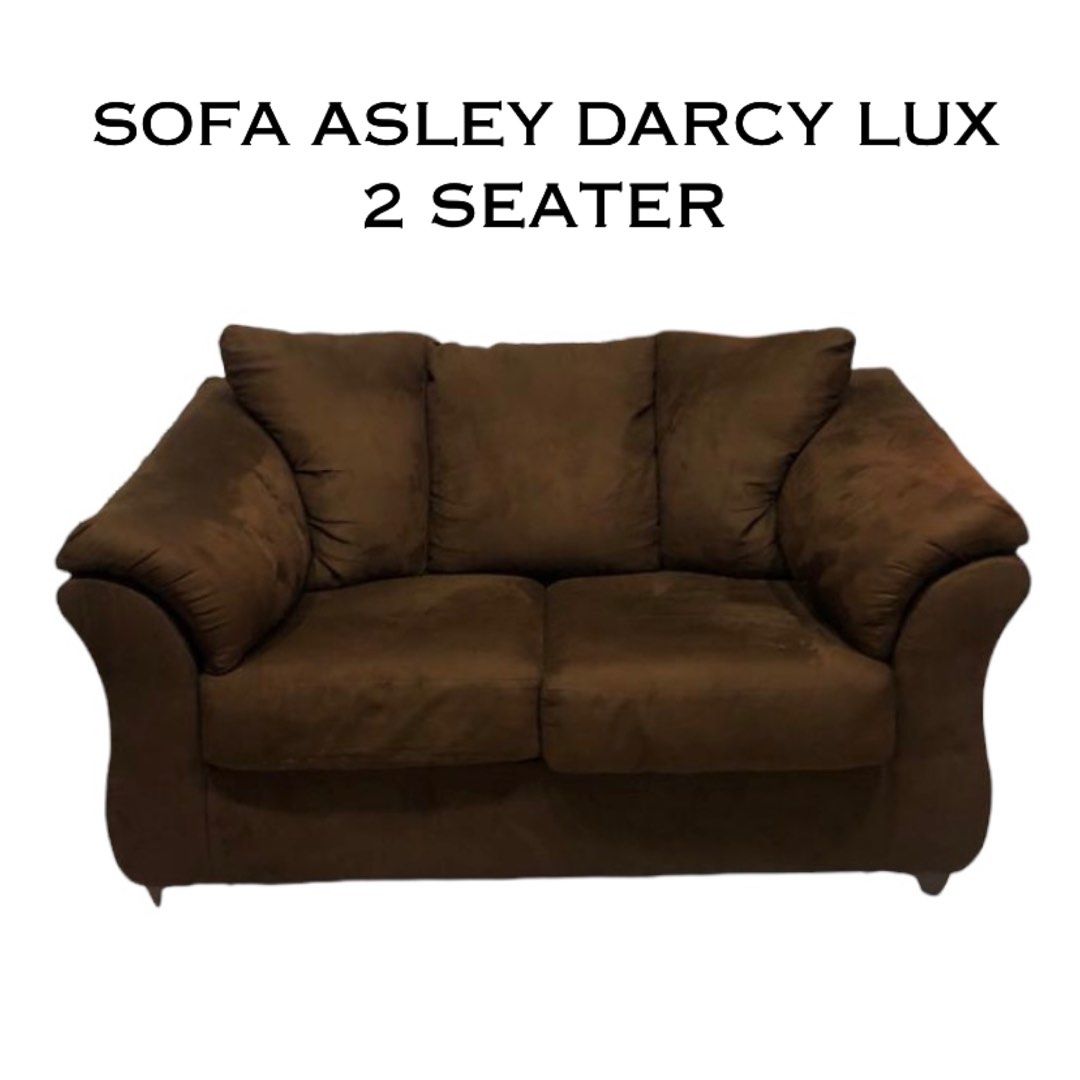 PRELOVED SOFA ASLEY DARCY LUX 2 SEATER, Perabotan Rumah di Carousell
