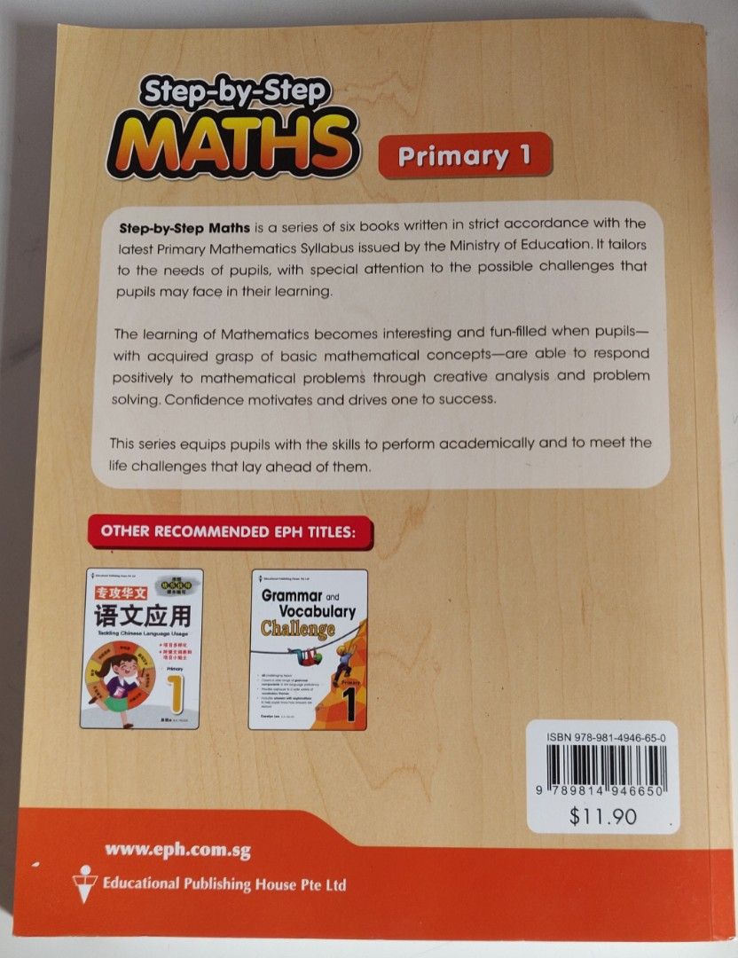 Primary 1 maths 2021 syllabus - step by step maths - 4th edition, Hobbies & Toys, Books ...