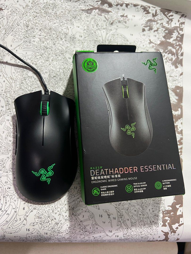 Razer deathadder-essential like new, Computers & Tech, Parts ...