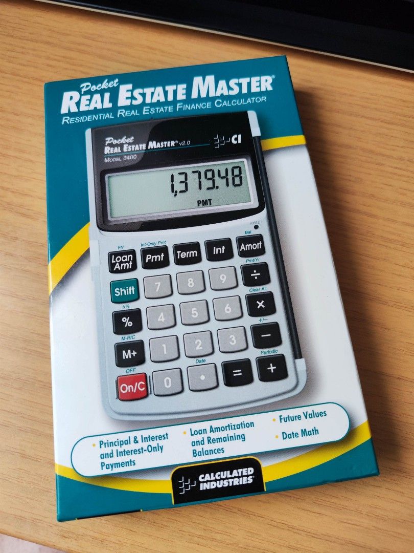 Real Estate Master calculator, Computers & Tech, Office & Business ...