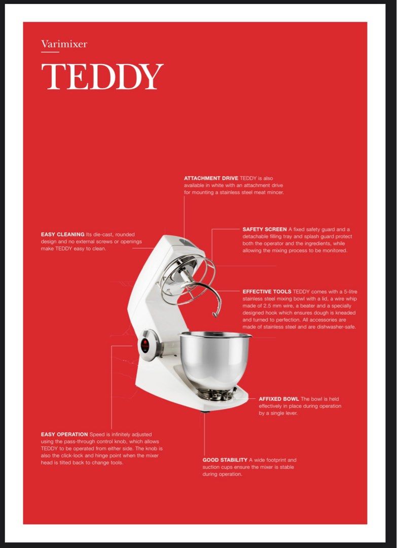 Mixer Professional Planetary 5 liters Varimixer, TV & Home Appliances, Kitchen Appliances, Hand ...