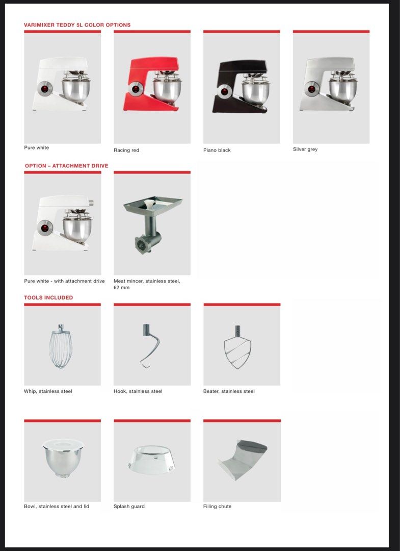 Mixer Professional Planetary 5 liters Varimixer, TV & Home Appliances, Kitchen Appliances, Hand ...