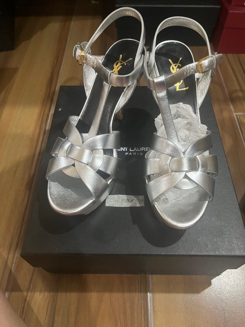 RUSH Authentic YSL Tribute (Silver), Women's Fashion, Footwear, Heels ...