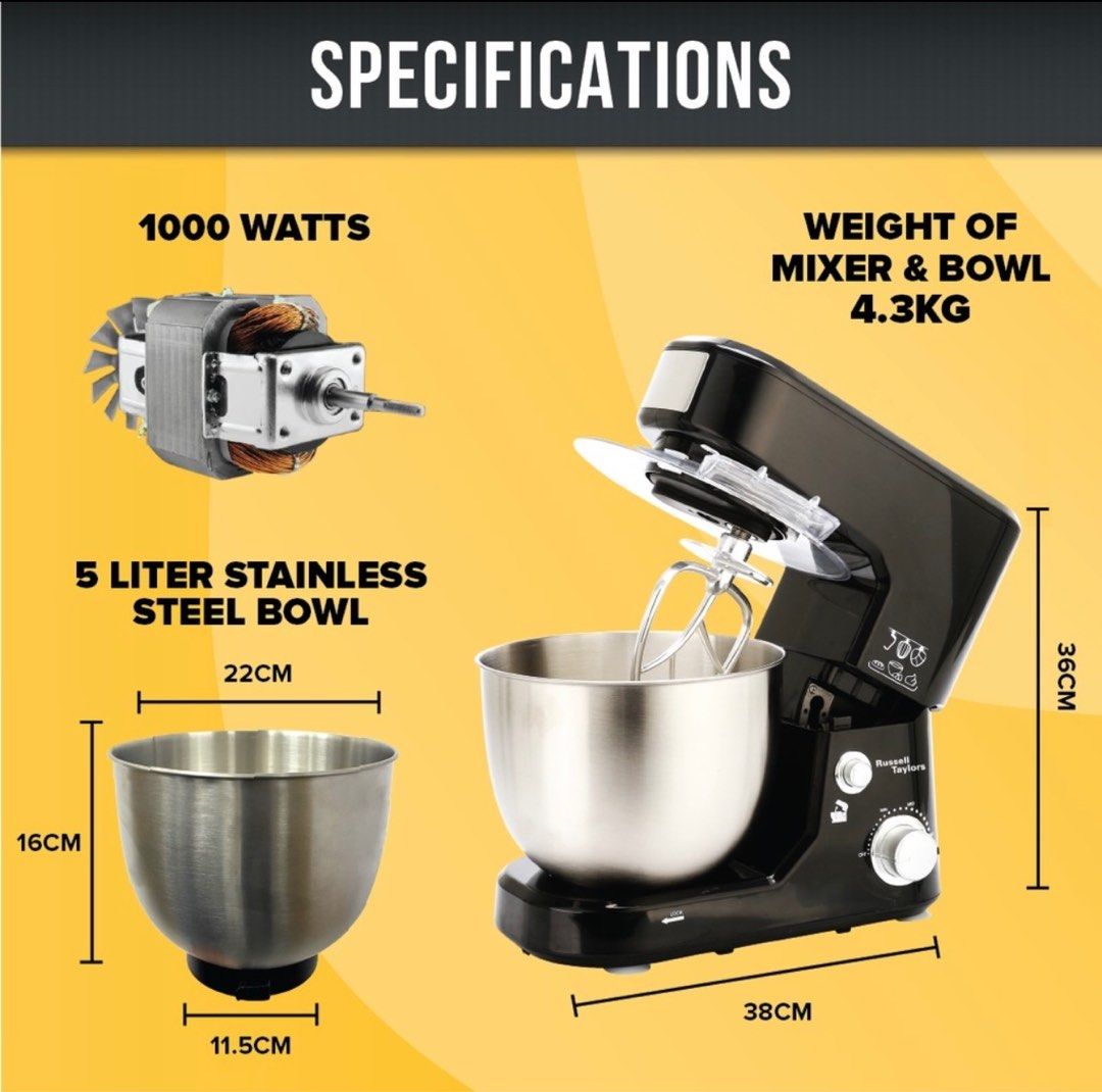 Russell Taylors Stand Mixer, TV & Home Appliances, Kitchen Appliances ...