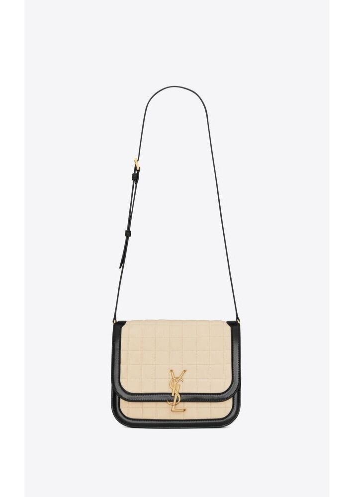 SAINT LAURENT YSL SOLFERINO MEDIUM SUPPLE SATCHEL IN QUILTED SUEDE Bag ...