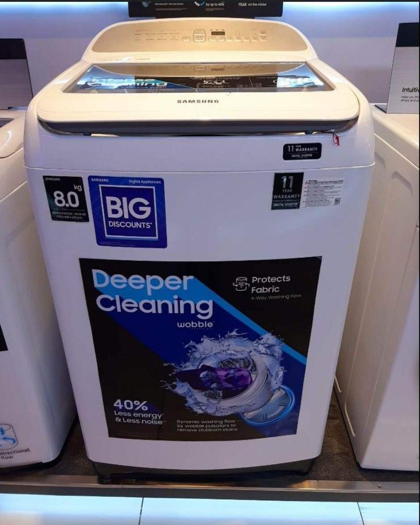 SAMSUNG DIGITAL INVERTER&WOOBLE TECH TOPLOAD WASHING MACHINE, TV & Home ...
