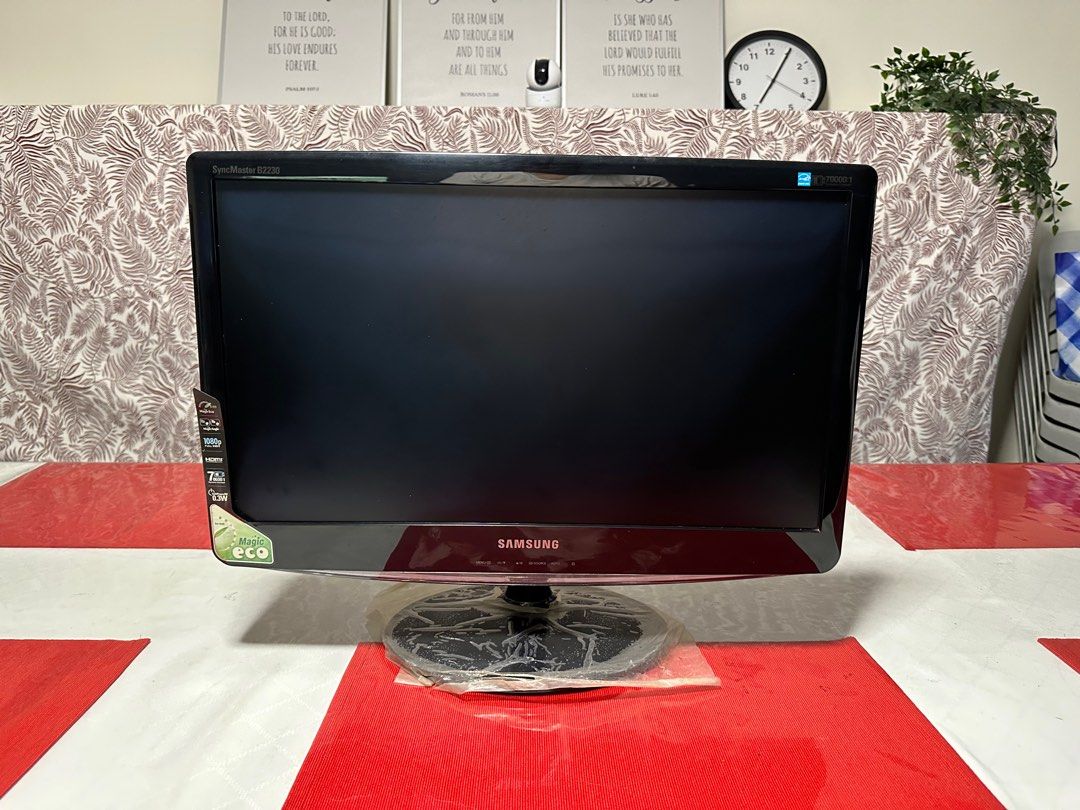 Samsung Wide LCD Monitor 21.5”, Computers & Tech, Parts & Accessories ...