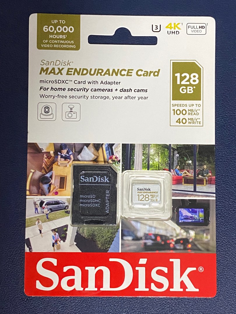 SanDisk Max Endurance MicroSD Card 128GB, Mobile Phones & Gadgets ...