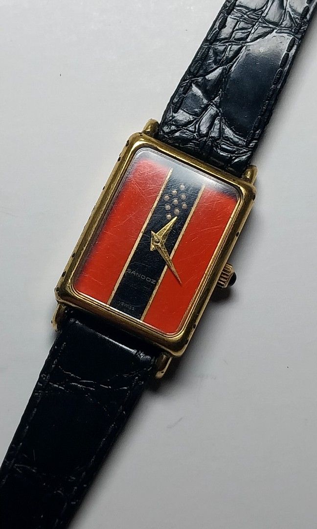 Sandoz Tank winding, Women's Fashion, Watches & Accessories, Watches on ...