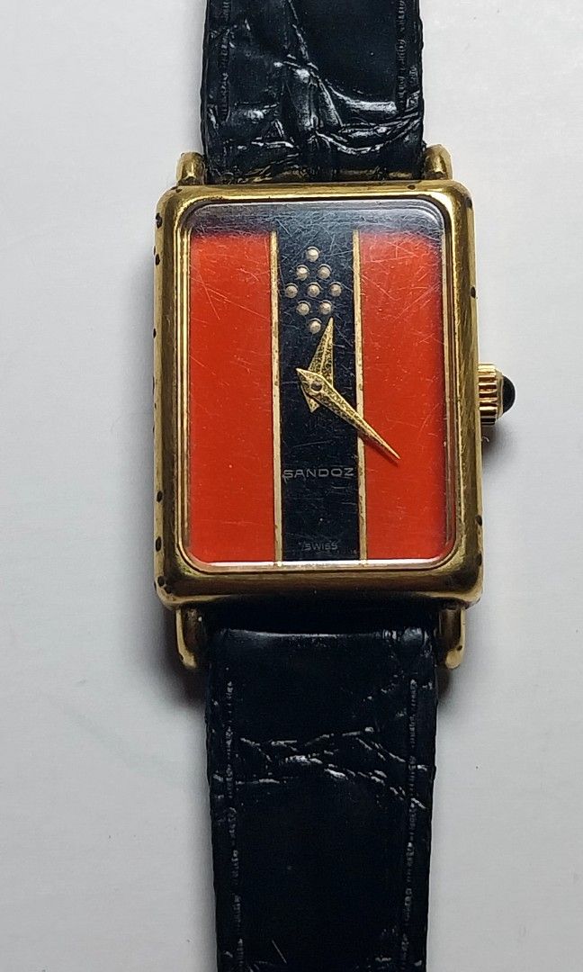 Sandoz Tank winding, Women's Fashion, Watches & Accessories, Watches on ...