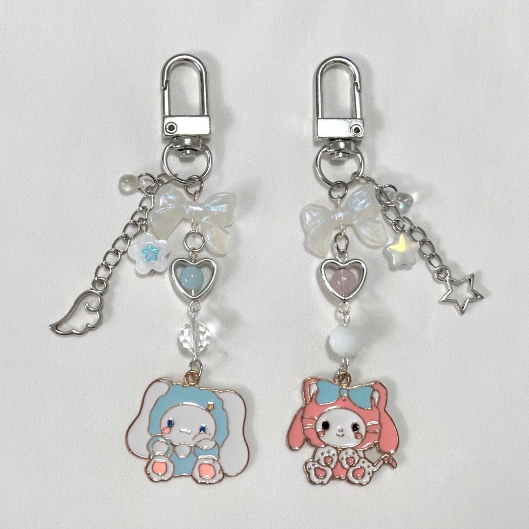 sanrio matching beaded keychains set, Hobbies & Toys, Stationery ...