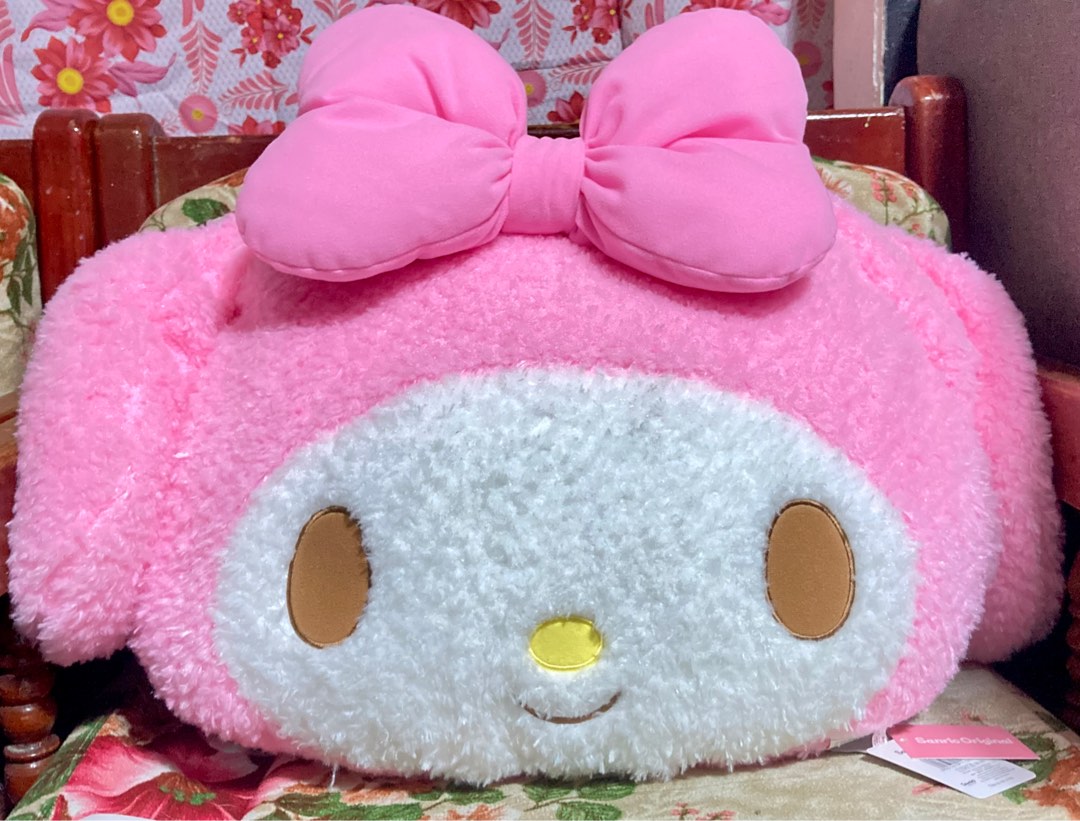 SANRIO MY MELODY HEAD PILLOW BIG SIZE, Hobbies & Toys, Toys & Games on Carousell