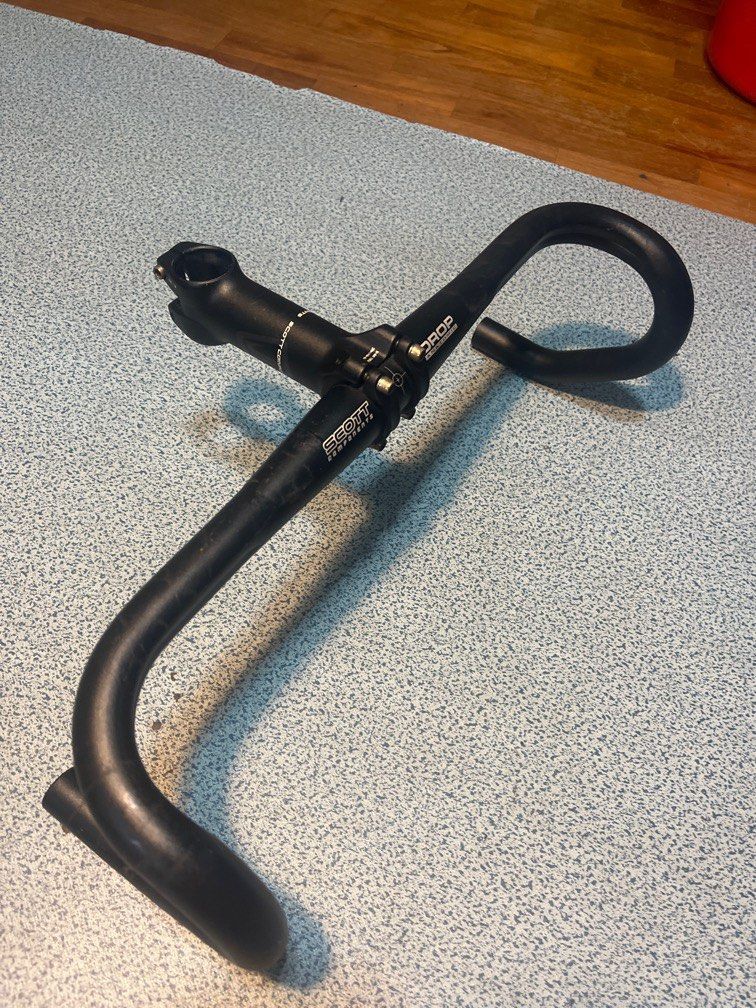 Scott Drop Handlebar with 50mm stem, Sports Equipment, Bicycles & Parts ...