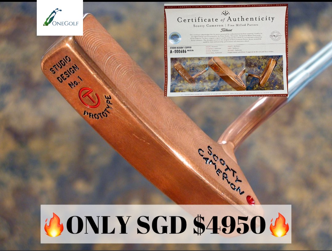 Scotty Cameron CIRCLE T Copper Finish Studio Design I Tour Red Dot ...