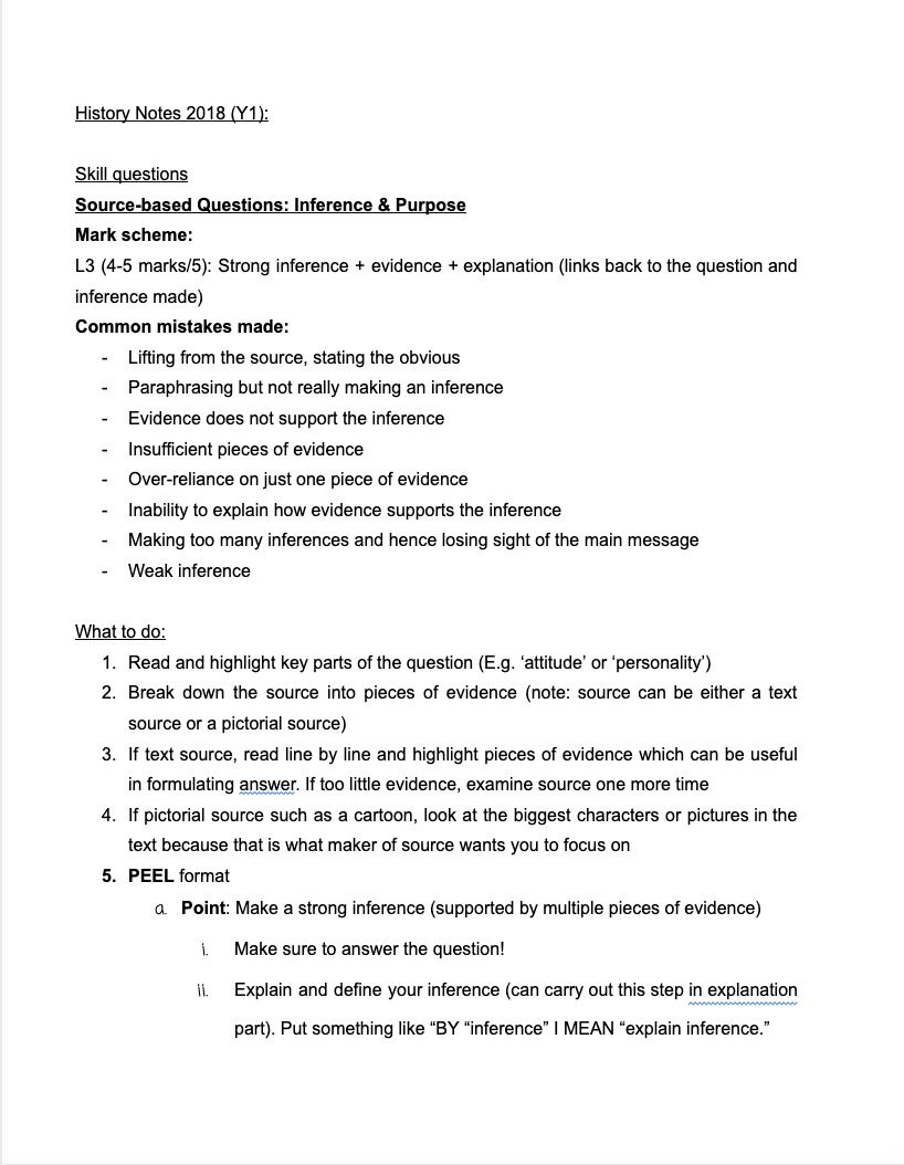 Sec 1 History Notes (SBQ Guide, Content Coverage, and Exam Tips ...