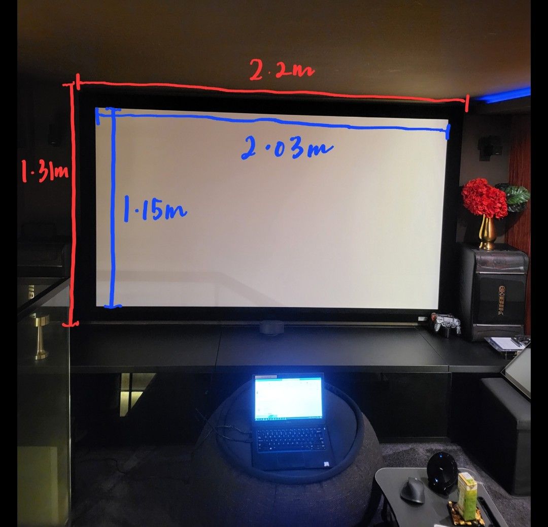 Severtson Legacy Series Fixed Frame Projector Screen 98" (16:9), TV ...