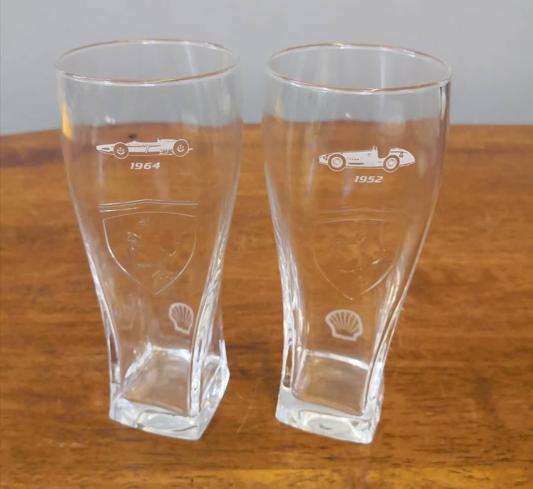 Shell Ferrari glass cup, Hobbies & Toys, Collectibles & Memorabilia ...