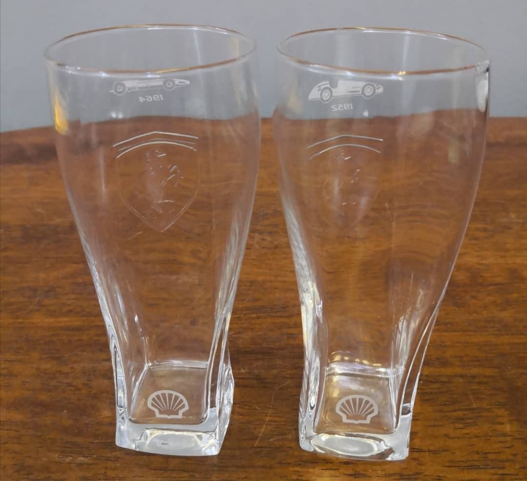 Shell Ferrari glass cup, Hobbies & Toys, Collectibles & Memorabilia ...
