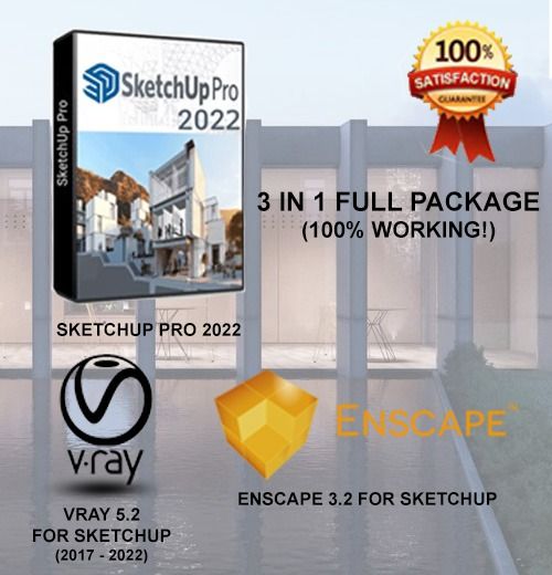Sketchup 2022 + Vray + Enscape Installer 100% Working and Legit, Computers & Tech, Parts ...