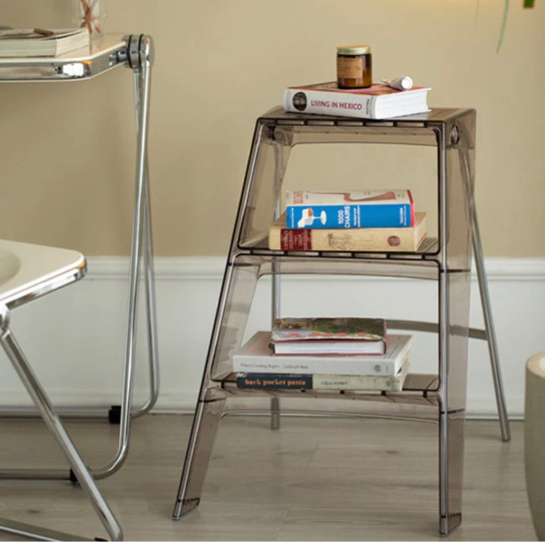 SOLIANO Acrylic Ladder Side Table, Furniture & Home Living, Furniture ...