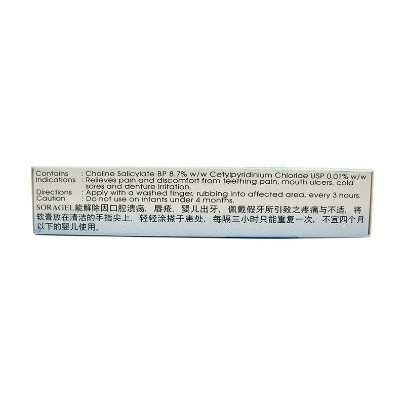 Soragel antiseptic pain relieving oral gel (10g), Health & Nutrition ...