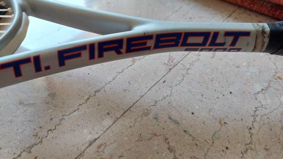 Squash Racket Head TI Firebolt 5000, Sports Equipment, Sports & Games ...