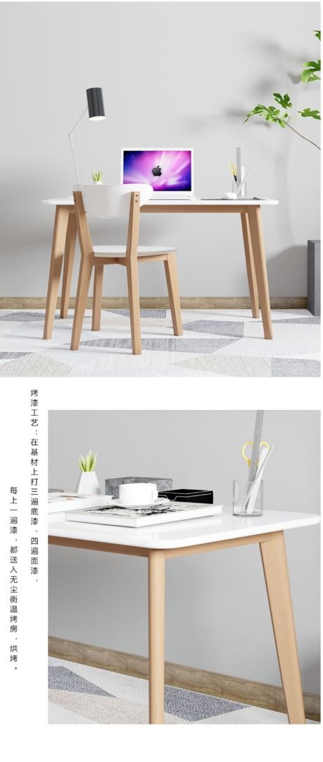Study desk/table - 80cm*60cm, h:75cm, Furniture & Home Living ...