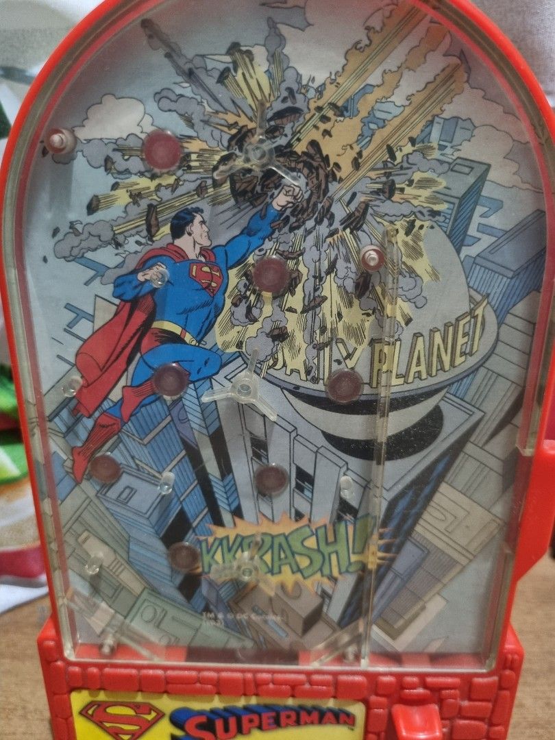 Superman Pinball coinbank, Hobbies & Toys, Toys & Games on Carousell