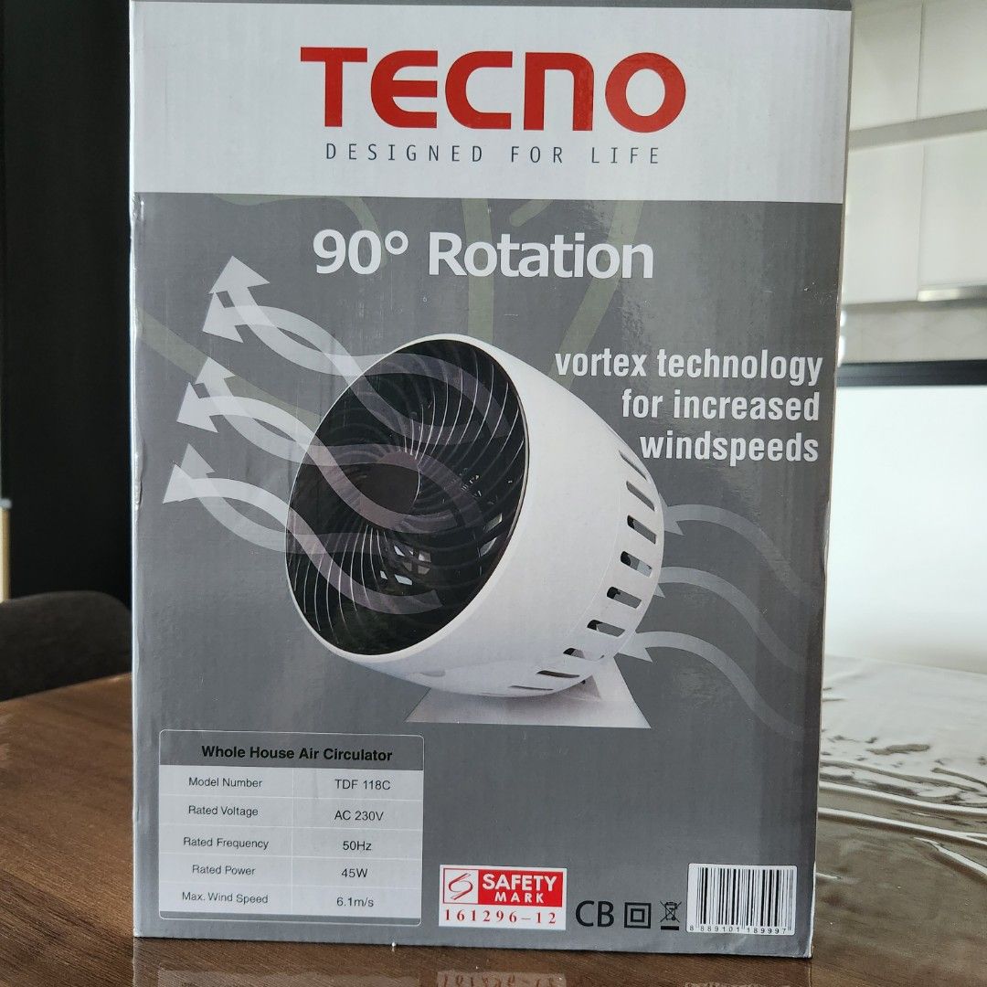 Tecno TDF118C Air Circulator Fan, Furniture & Home Living, Lighting ...