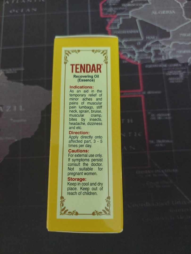 TENDAR - recovering oil, Health & Nutrition, Assistive & Rehabilatory ...