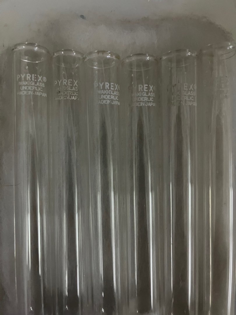 Test tube set iwaki japan pyrex glass, Hobbies & Toys, Stationery ...