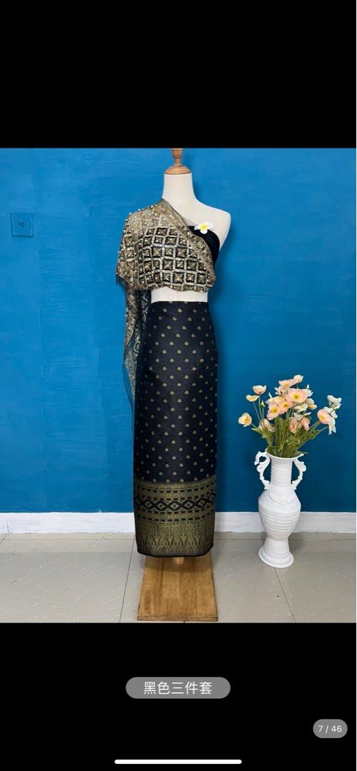 Thai Thailand Traditional Dress, Women's Fashion, Dresses & Sets, Traditional & Ethnic wear on ...