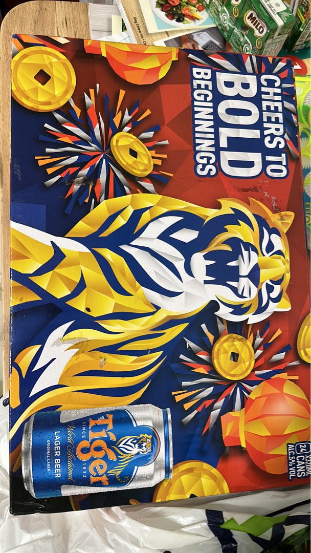 Tiger Beer 24s, Food & Drinks, Alcoholic Beverages on Carousell
