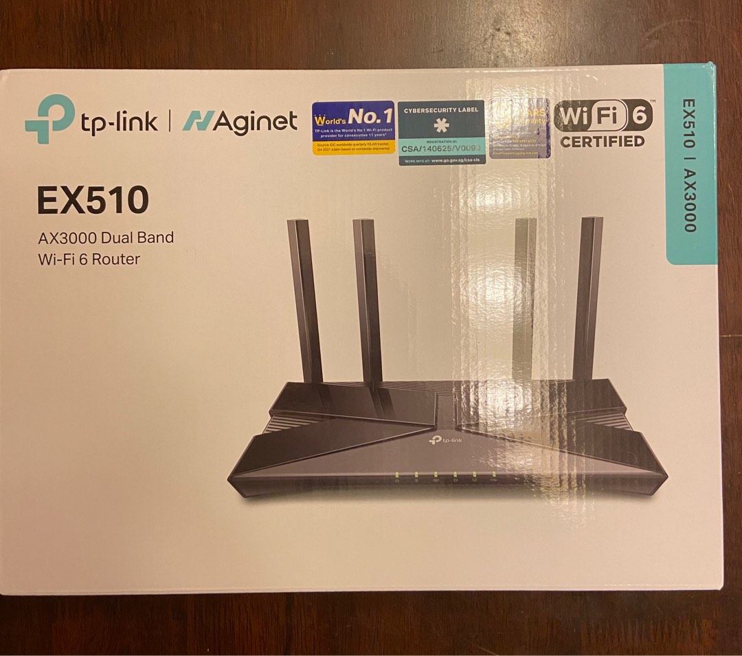 TP link EX510 AX3000 Dual Brand Wifi 6 router, Computers & Tech, Parts ...