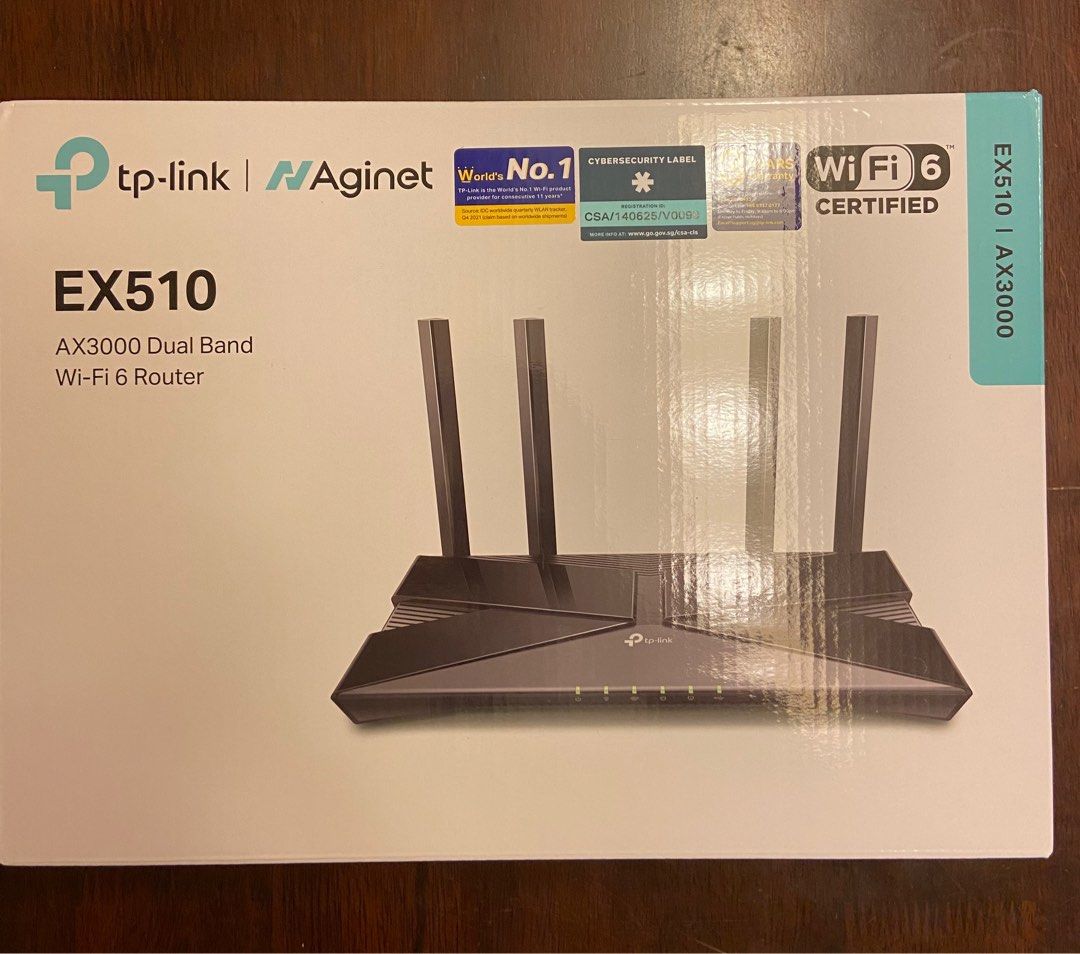 TP link EX510 AX3000 Dual Brand Wifi 6 router, Computers & Tech, Parts ...