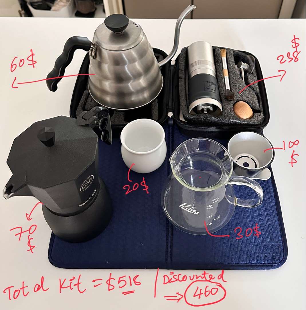 Ultimate Coffee Brew Set / [ Jx PRO, 1zpresso grinder, moka pot, orea brewer , kalita , Hario ...