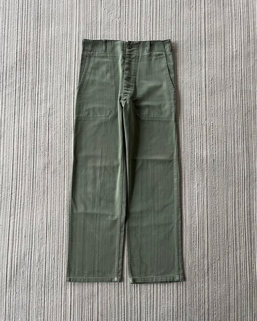 Vintage Army Military Fatigues, Men's Fashion, Bottoms, Trousers on ...