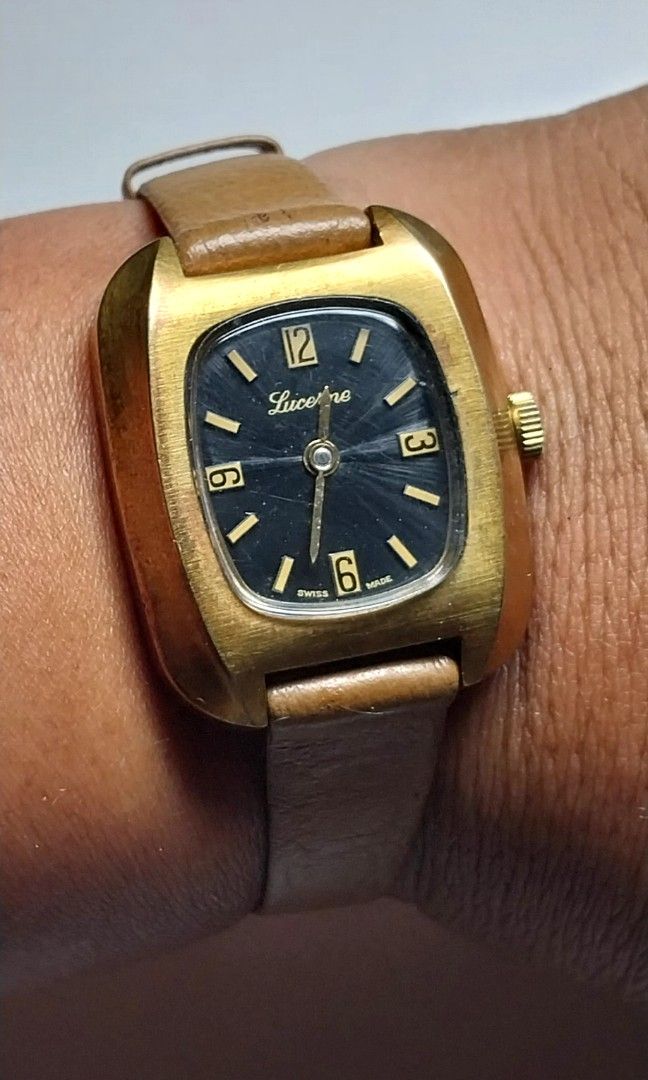 Vintage Lucerne winding, Women's Fashion, Watches & Accessories ...