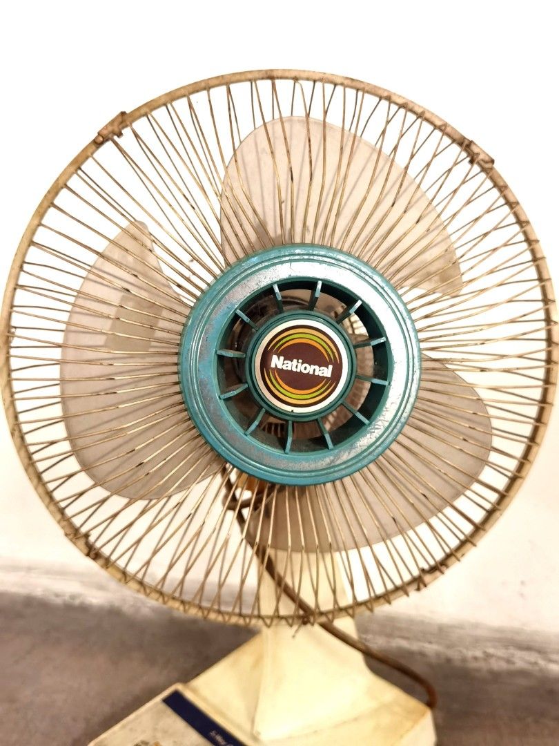Vintage National Table Fan Old School Design Working Condition Well ...
