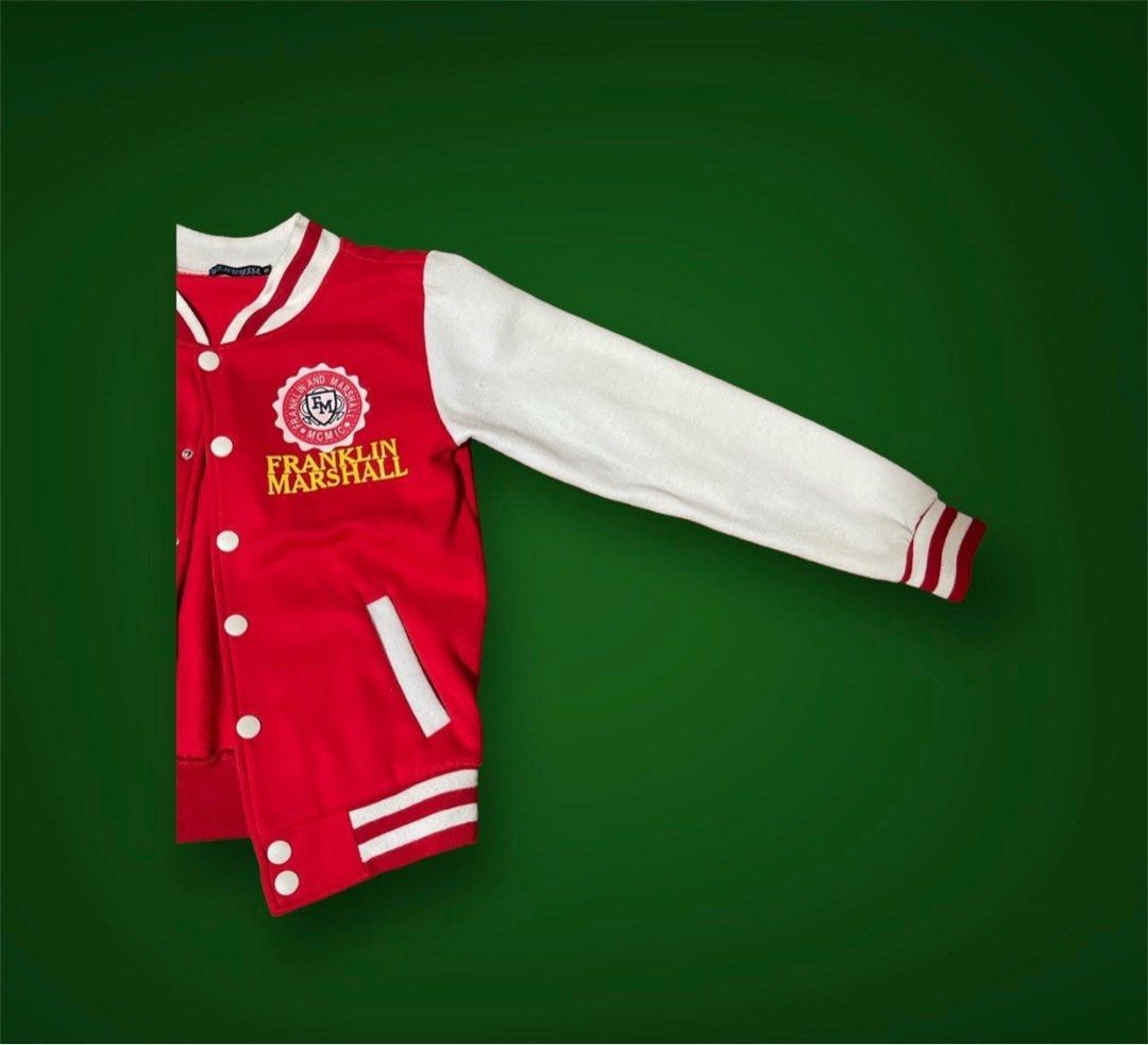 Vintage Varsity Jacket FRANKLIN MARSHALL, Women's Fashion, Coats ...