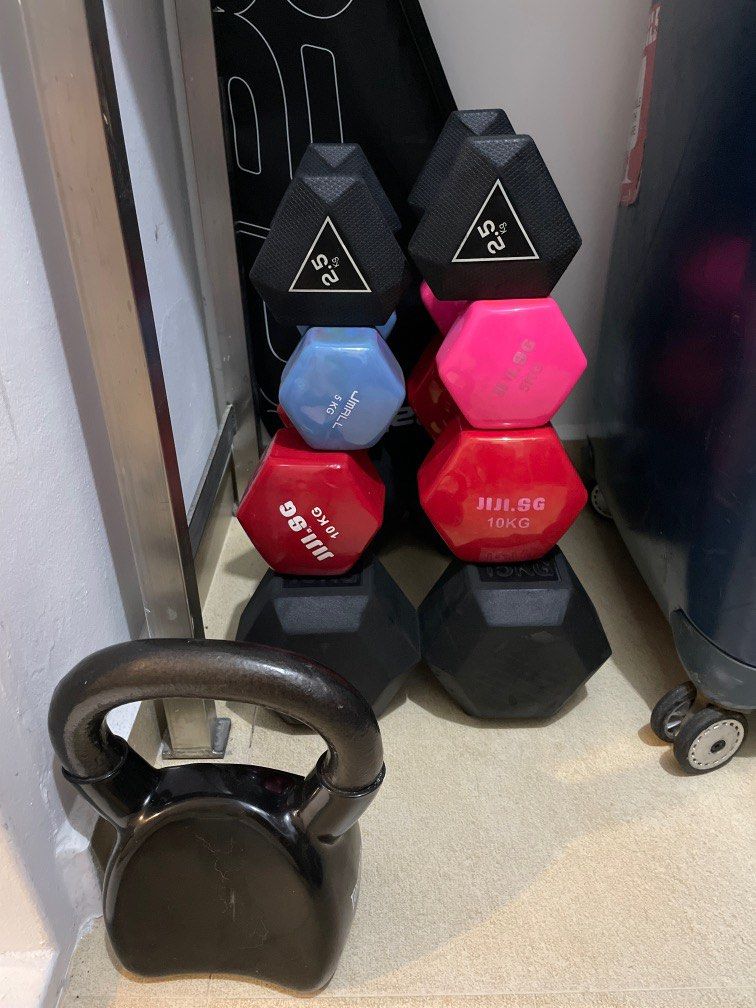 Weights 10 KG x2, Sports Equipment, Exercise & Fitness, Weights ...