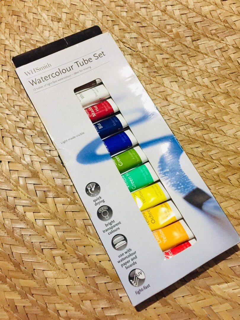 WHSmith Watercolour Tube Set, Hobbies & Toys, Stationary & Craft ...