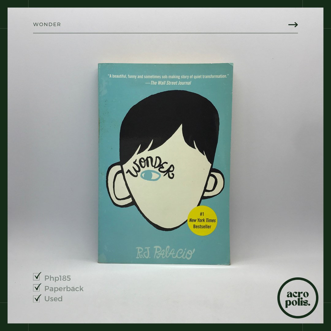 Wonder by RJ Palacio, Hobbies & Toys, Books & Magazines, Fiction & Non ...