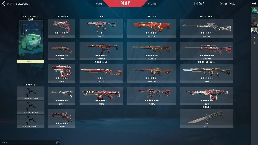 WTS stacked Valorant Red Account, Video Gaming, Gaming Accessories, In ...